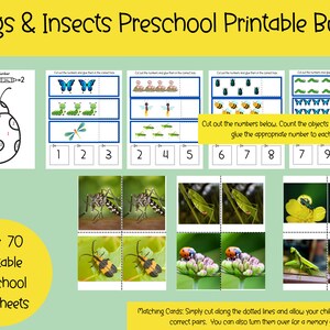 Preschool Bugs and Insects Bundle, Preschool Printable, Bugs, Insects ...