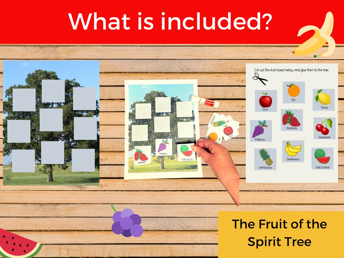 Fruits of the Spirit Printable Bible Bundle Bible Study for Kids ...