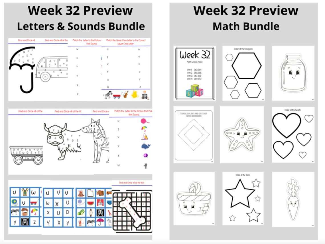 Preschool Curriculum Preschool Printables Learn the - Etsy