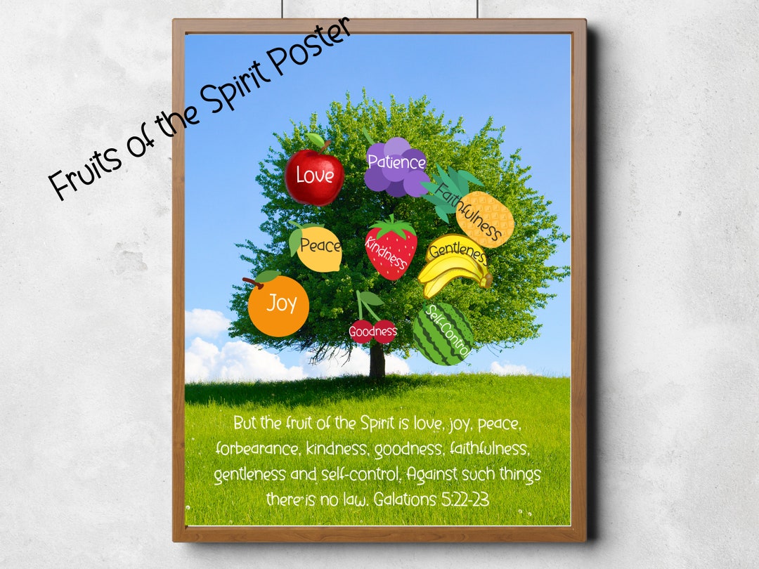Fruit of the Spirit Homeschool Print, Classroom Educational Bible ...