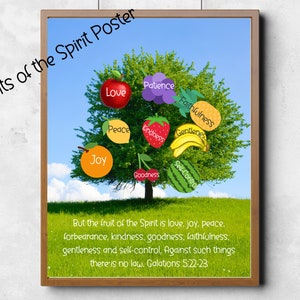 Fruit of the Spirit Homeschool Print, Classroom Educational Bible ...