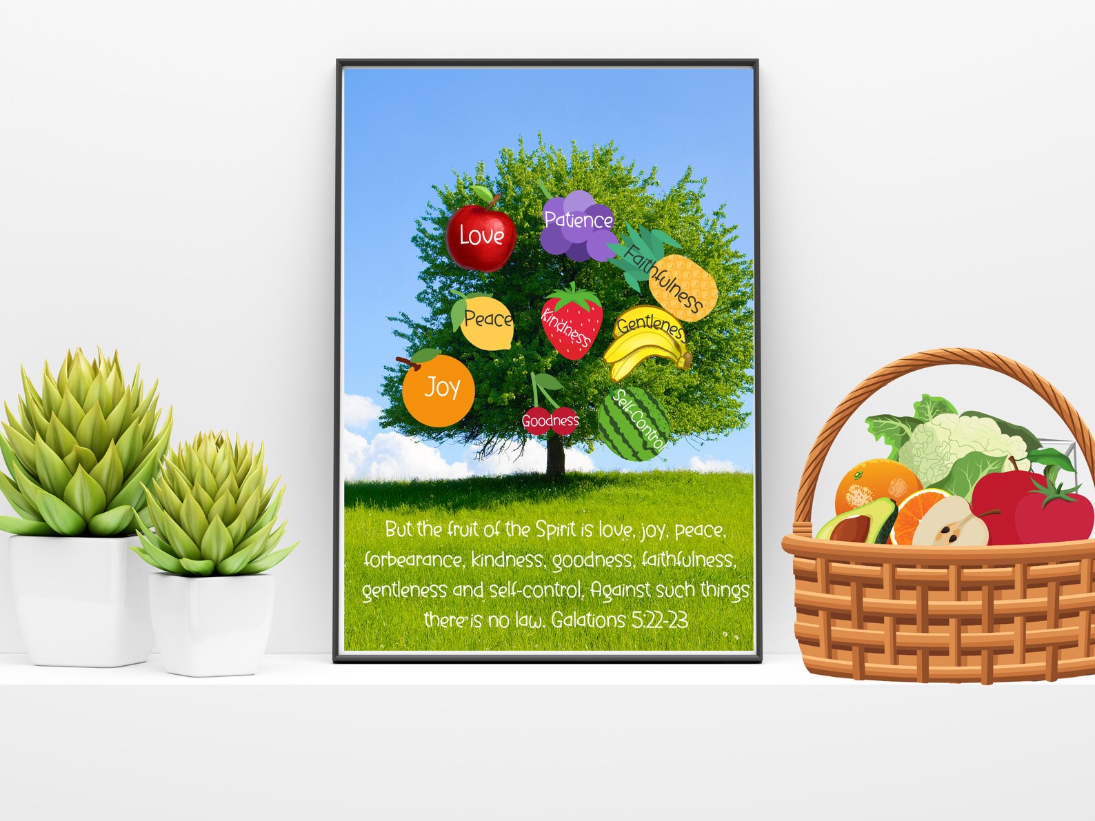 Fruit of the Spirit Homeschool Print, Classroom Educational Bible ...