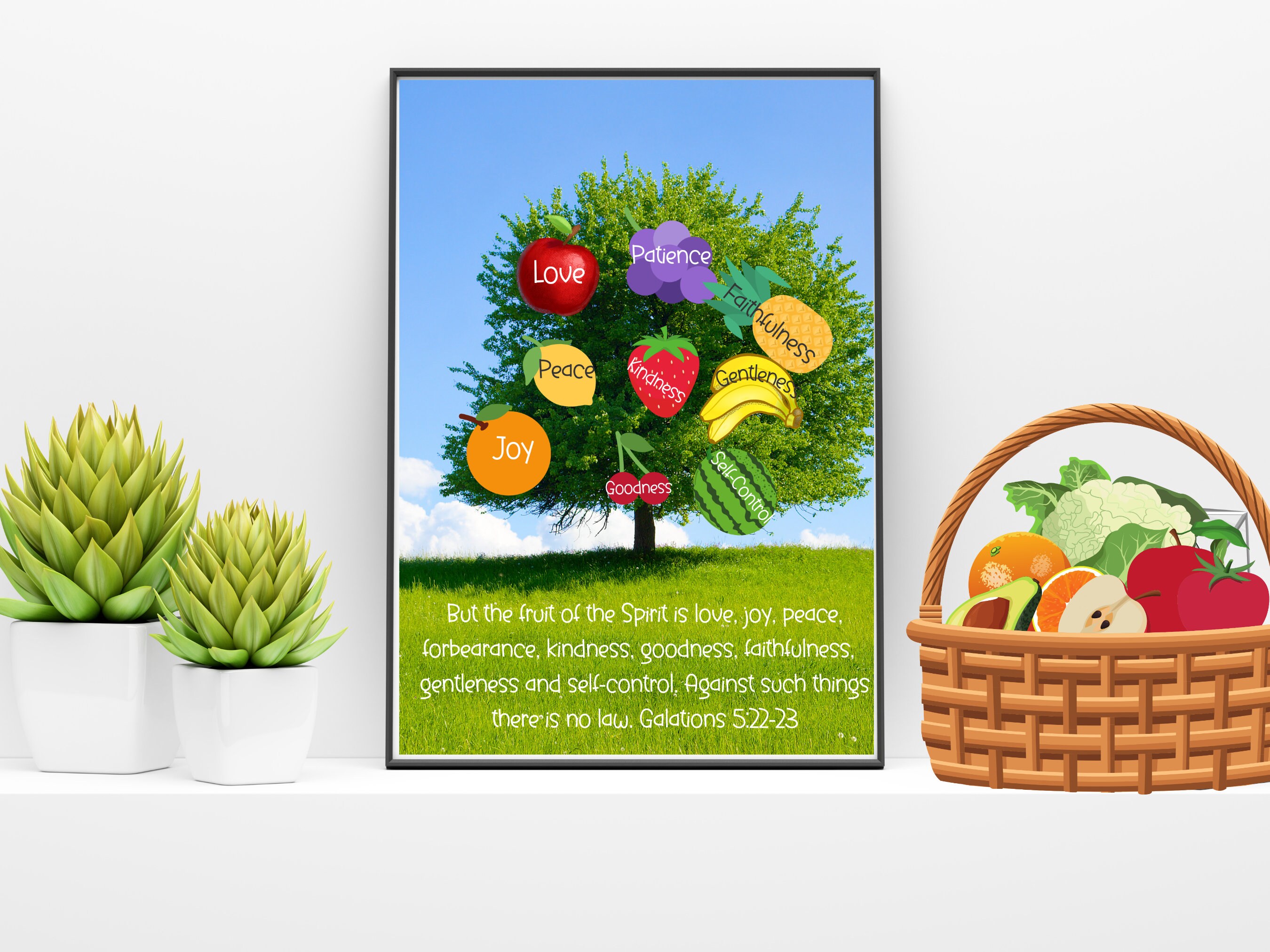 Fruit of the Spirit Homeschool Print, Classroom Educational Bible ...