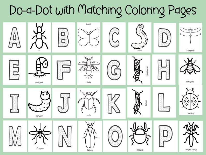 Preschool Bugs and Insects Bundle, Preschool Printable, Bugs, Insects ...