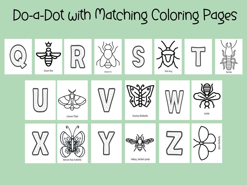 Preschool Bugs and Insects Bundle, Preschool Printable, Bugs, Insects ...