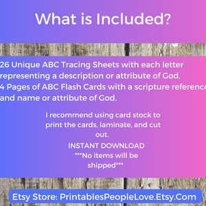 Names of God Bundle|abc Flashcards|alphabet Tracing Pages| Scripture ...