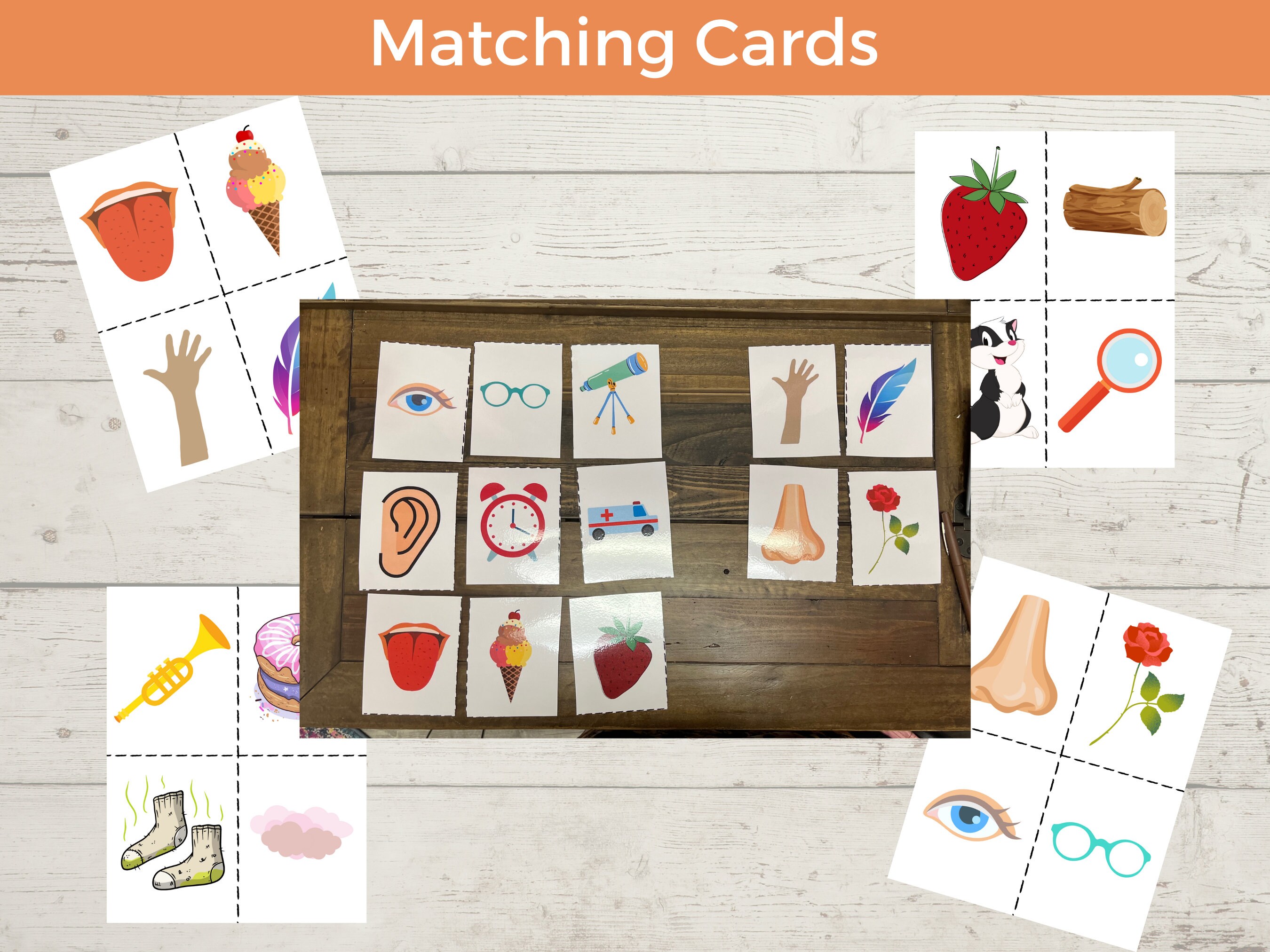 5 Senses Preschool Busy Book, Busy Binder, Five Senses Activities ...