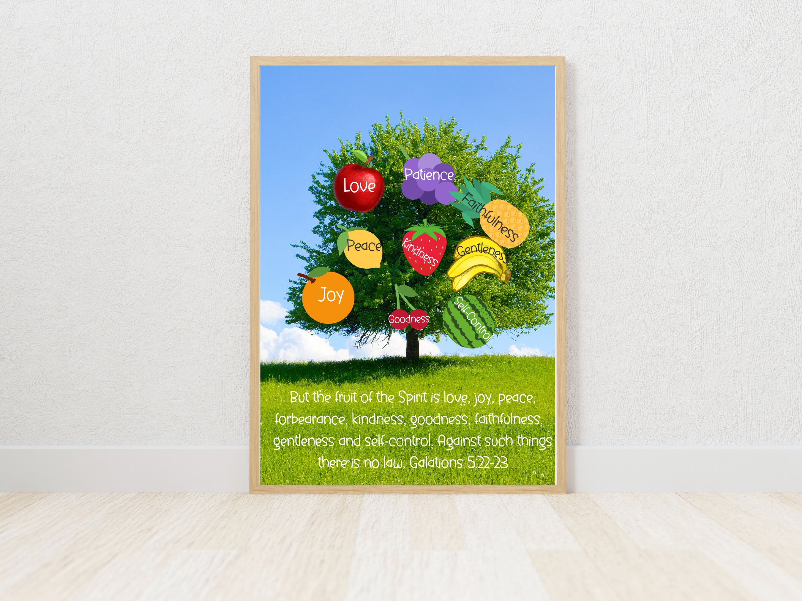 Fruit of the Spirit Homeschool Print, Classroom Educational Bible ...