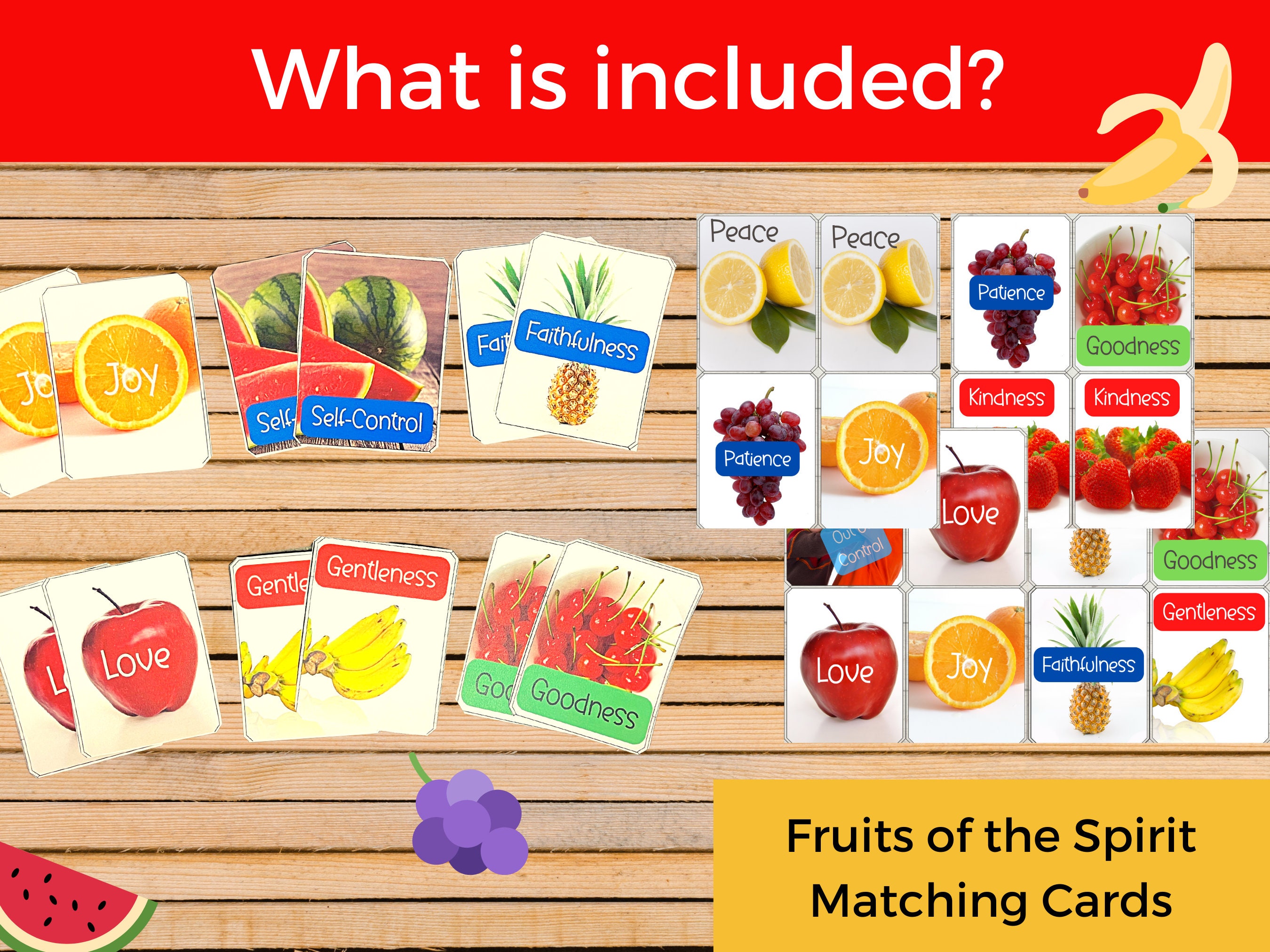 Fruits of the Spirit Printable Bible Bundle Bible Study for Kids ...