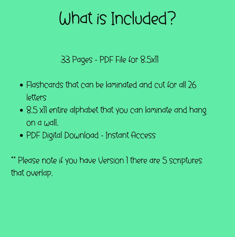 Alphabet Bible Verse Cards Version 2, Printable ABC Bible Flashcards ...