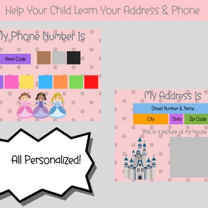 Princess All About Me Personalized Toddler Busy Book, Printable ...