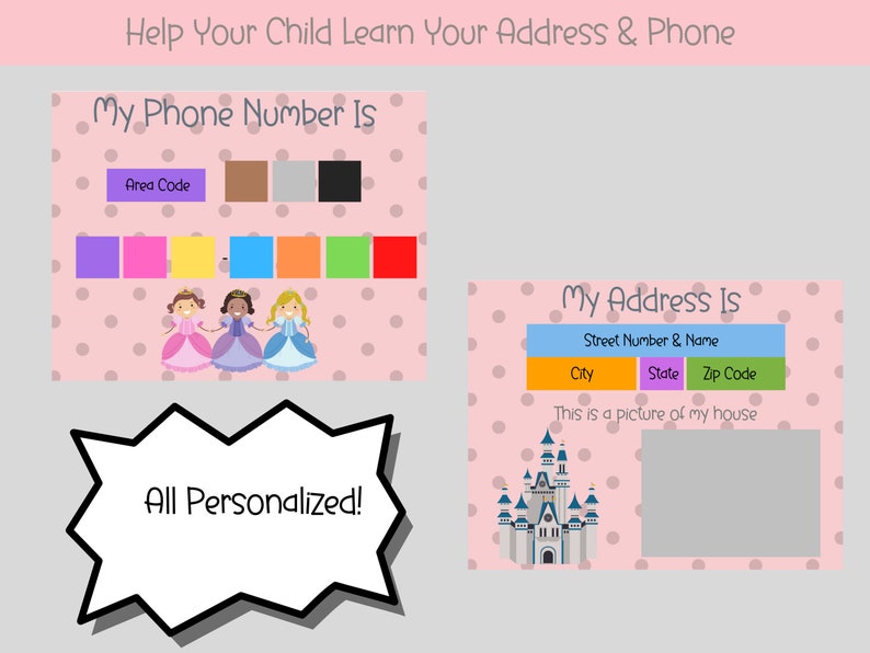 Princess All About Me Personalized Toddler Busy Book, Printable ...