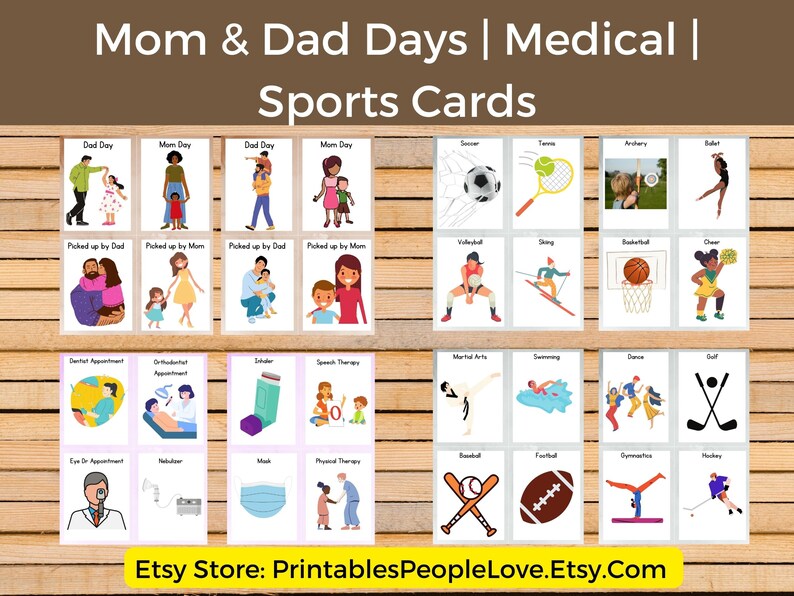 Daily Routine Cards, Autism Picture Cards, Communication Cards ...