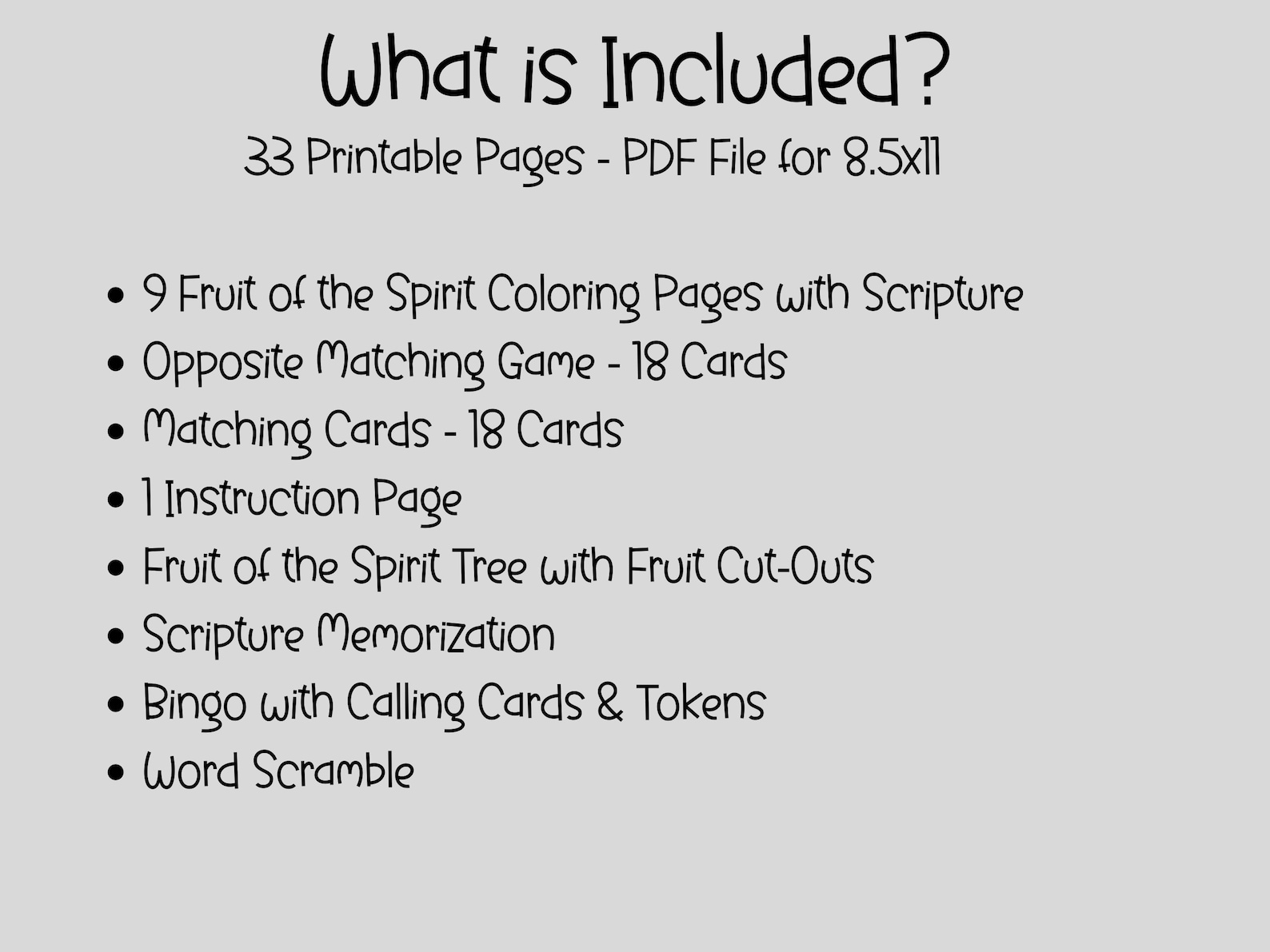 Fruits of the Spirit Printable Bible Bundle Bible Study for Kids ...