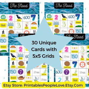 Noahs Ark Bingo, VBS Bingo, Bible Games, Printable Game, Bible Bingo ...