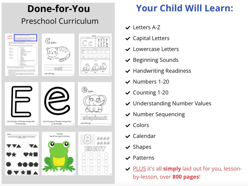 Preschool Curriculum | Preschool Printables | Learn the Alphabet ...