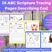 Names of God Bundleabc Flashcardsalphabet Tracing Pages Scripture Cards ...