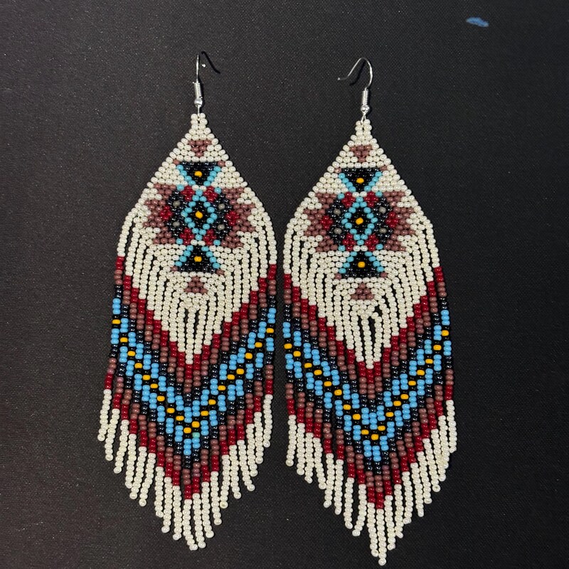 Native Beaded Earrings - Etsy