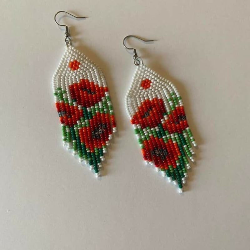Beaded Earrings - Etsy