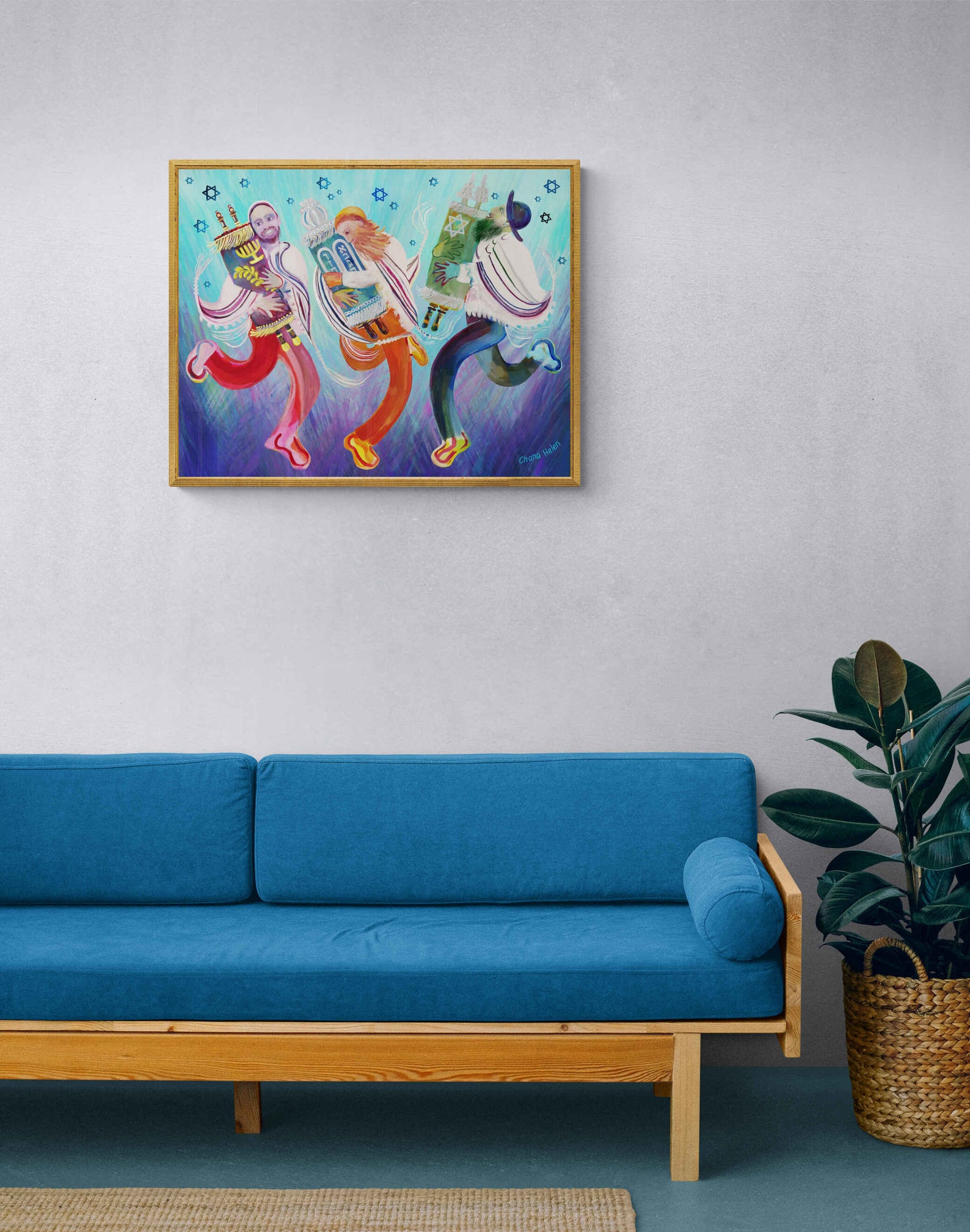 Torah Joy, 2023/dancing Torah Art/simchat Torah Print/love Torah Print ...