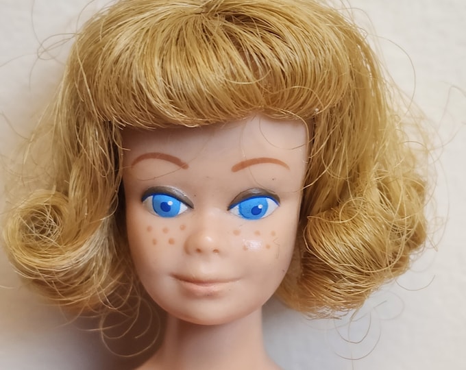 1962 Vintage Barbie Freckles Midge Red Head Bubble Cut Hair Doll Japan