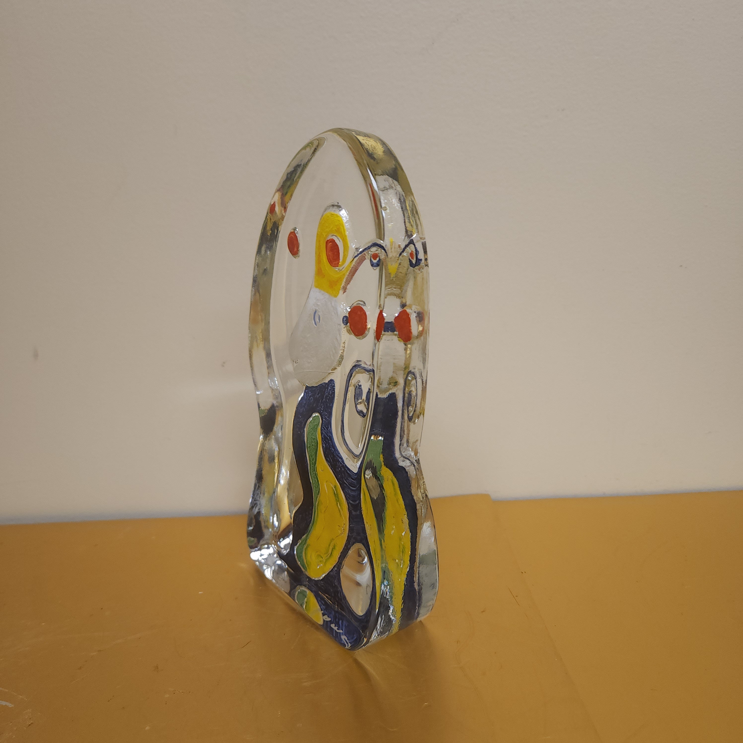 Matt Lamb Sculpture Spirit of the Sea Heavy Cystal Art Glass Sasaki ...