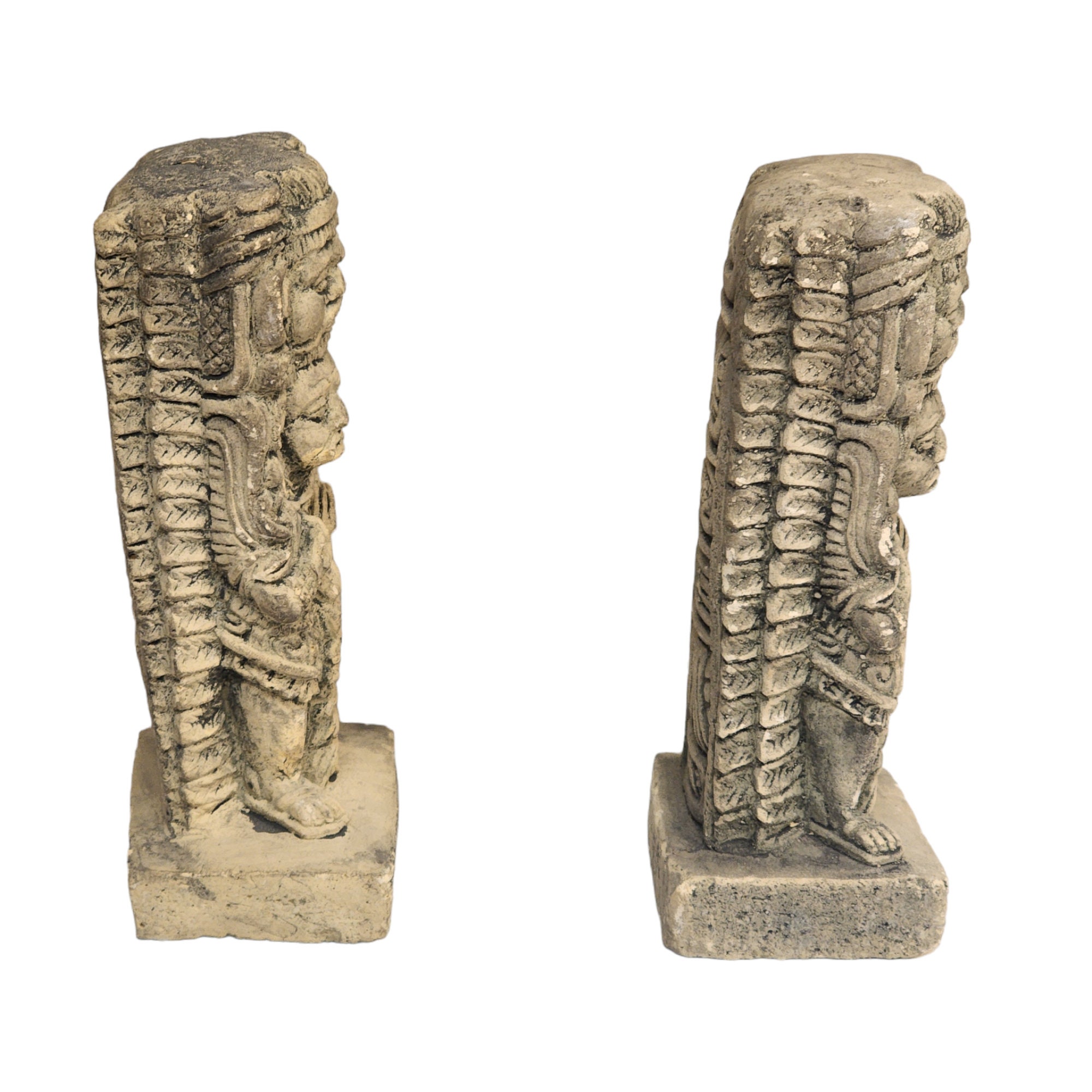 Rare Carved Huitzilopochtli Stone Set of the Hummingbird God Antique ...