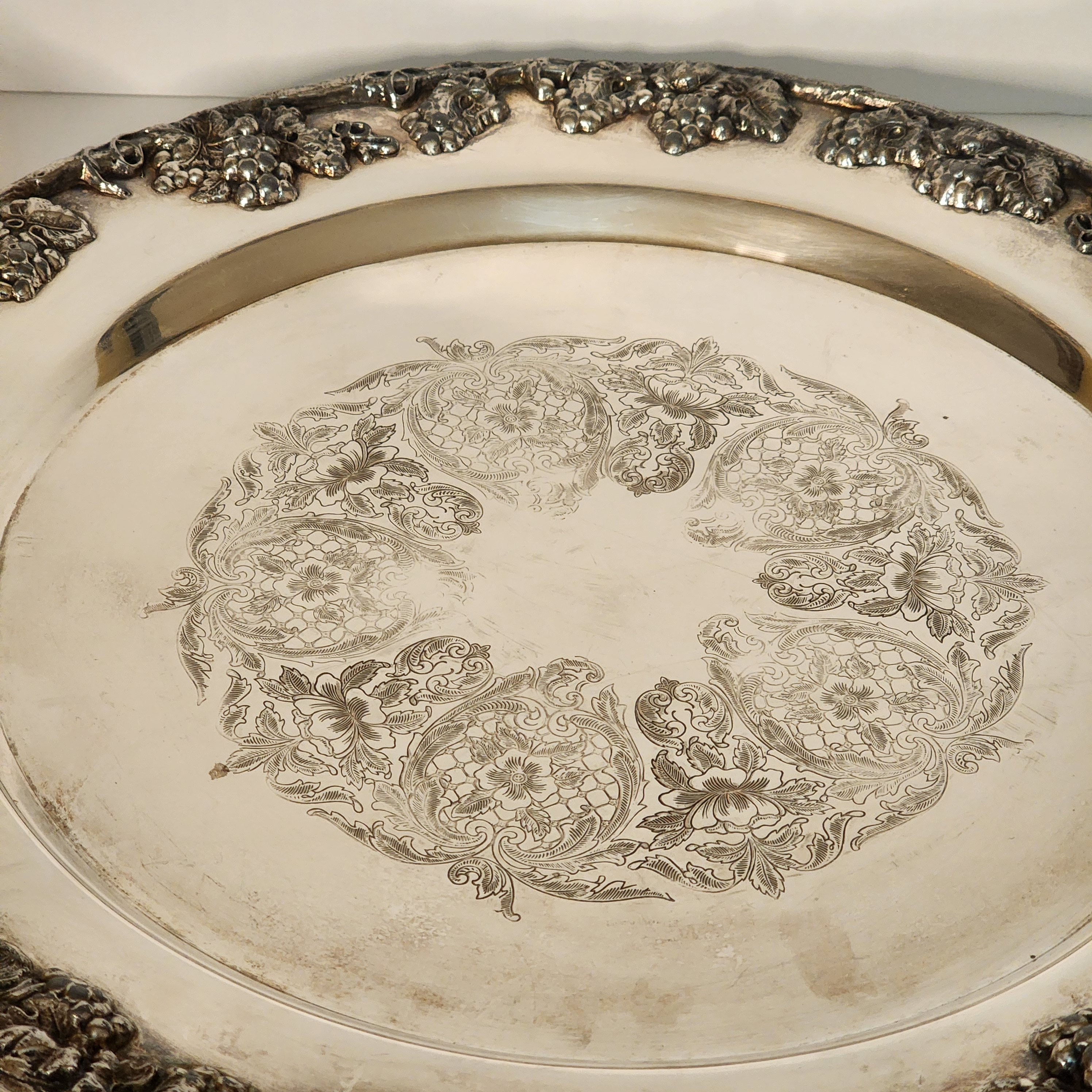 Victorian Sheets Rockford Co 1875 Embossed Grape Design Butler Vintage ...