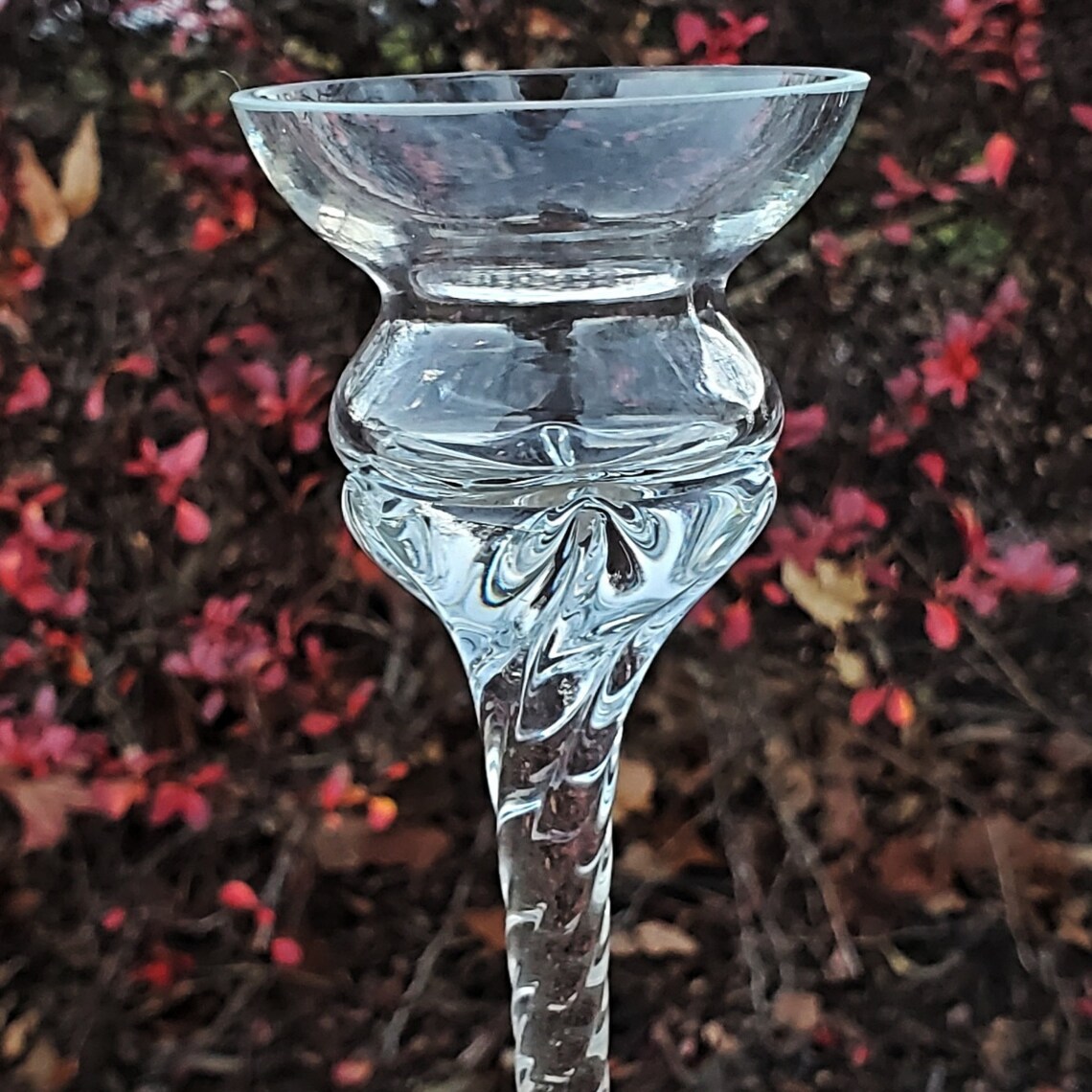 Toscany Crystal Hand Blown Twisted Stem Candle Holder Made in - Etsy