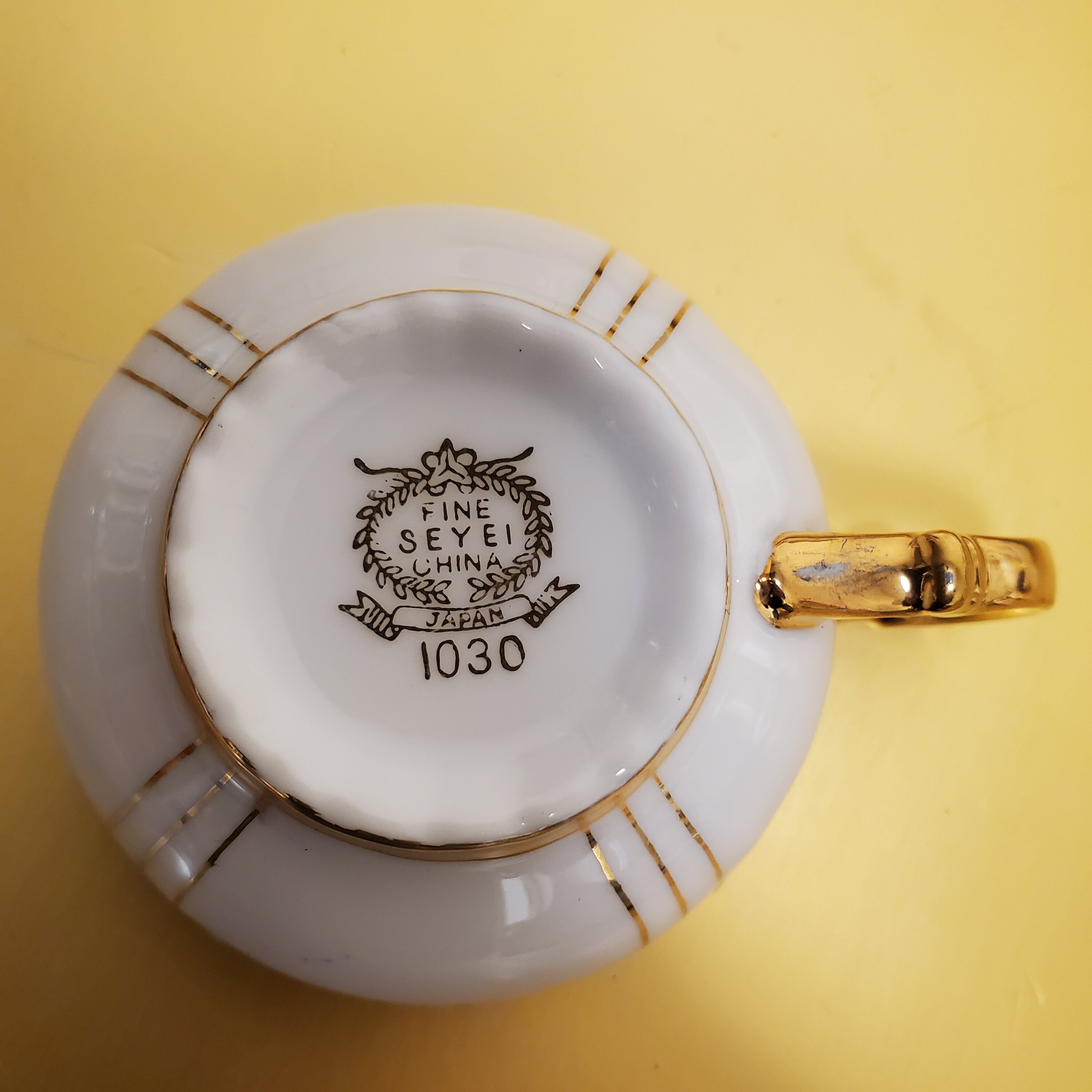 Vintage Seyei 16 Piece Fine Chine Demitasse Set 1030 Japan White Gold ...