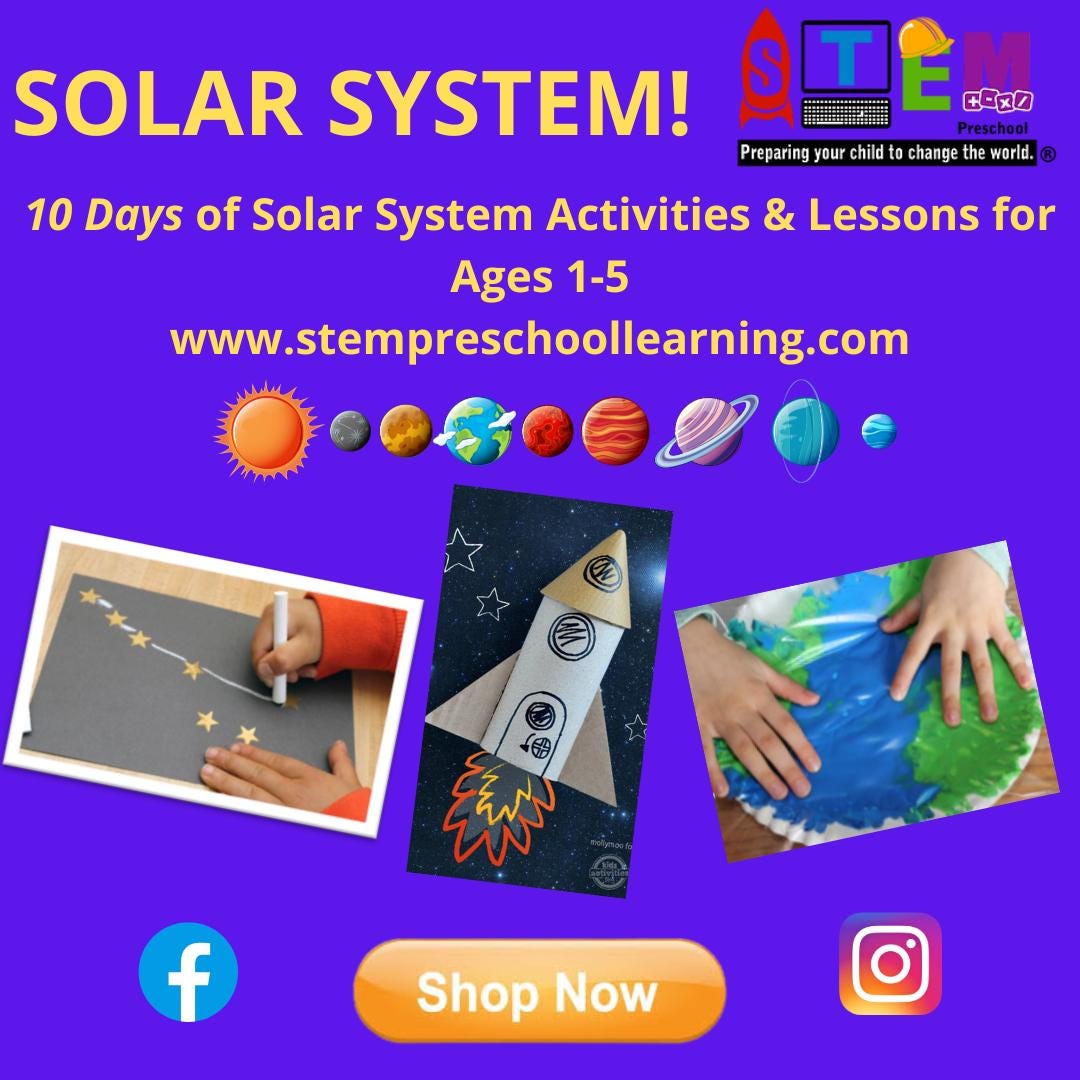 STEM Early Childhood Education Curriculum - Ages 2-3's - the Solar ...
