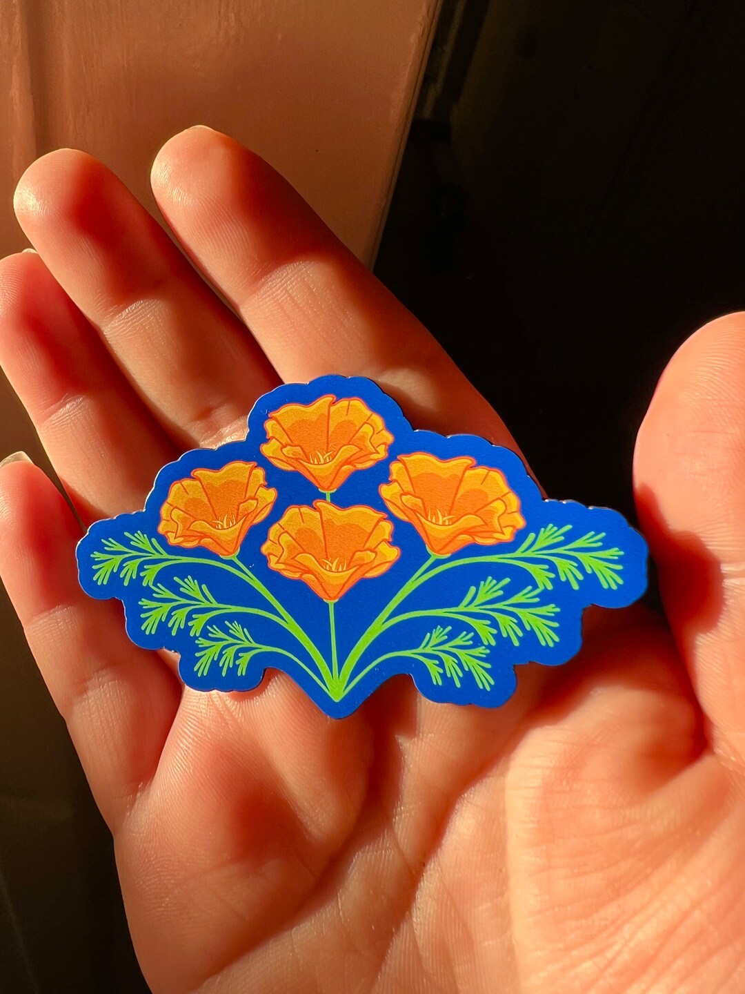 California Poppy Magnet—3 Inch Wide - Etsy