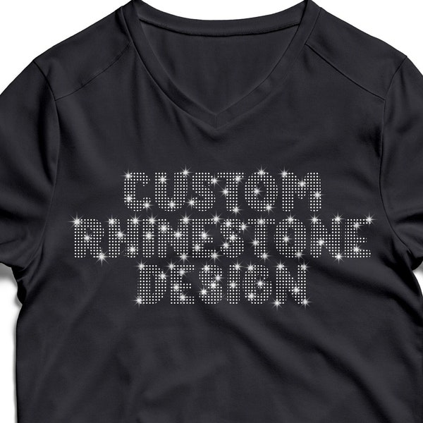 Rhinestone T Shirt - Etsy