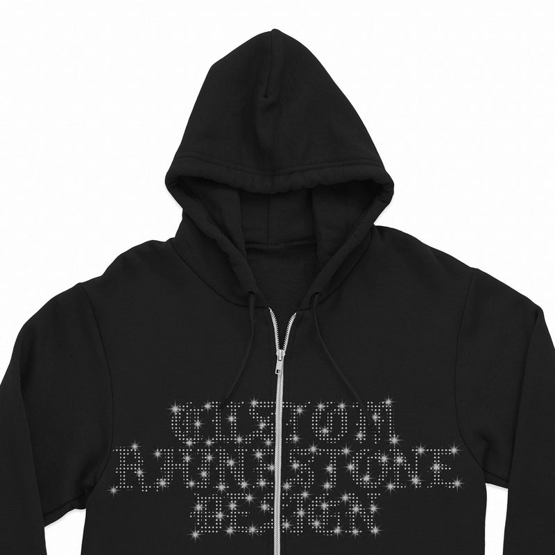 Personalized Rhinestone Hoodies - Etsy
