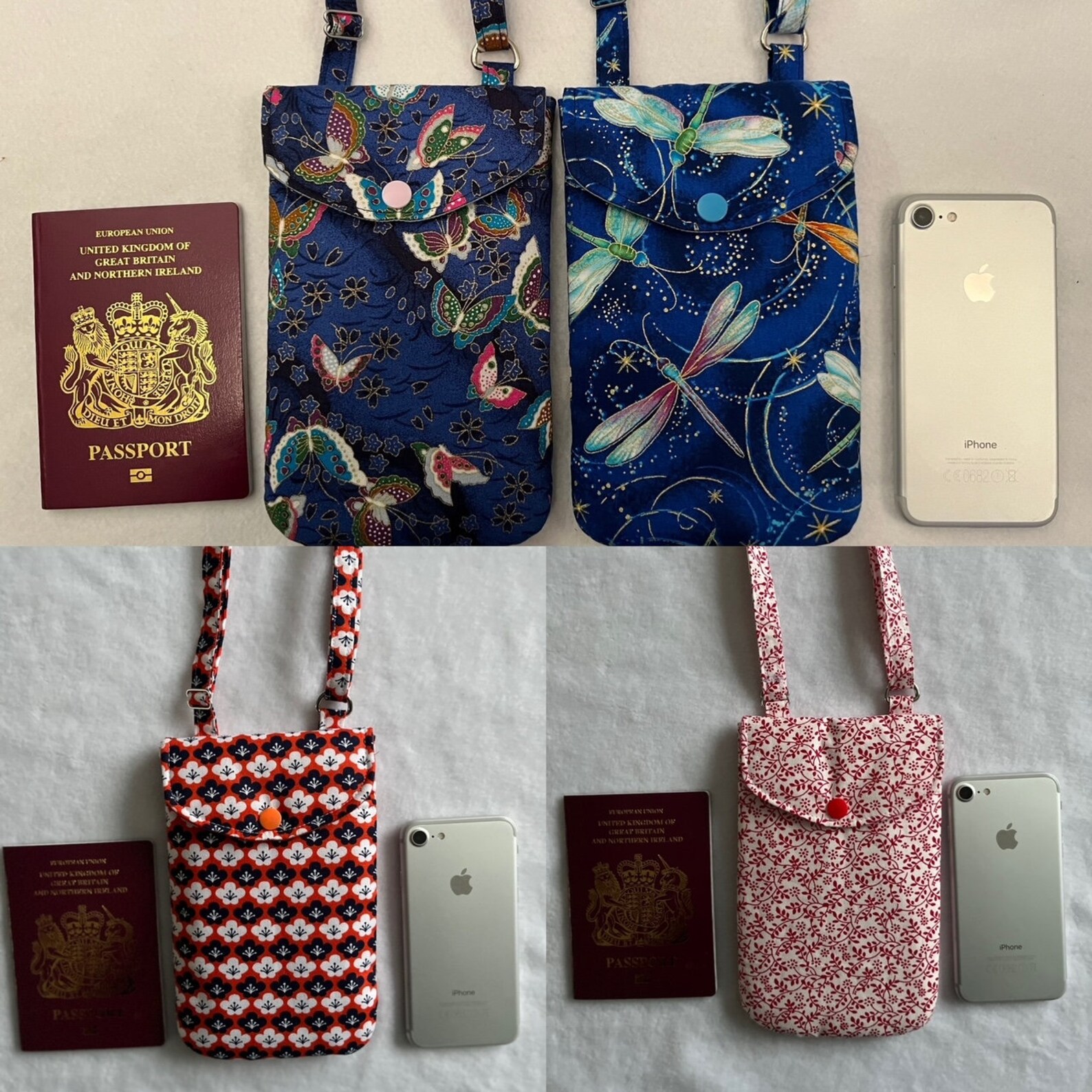 Phone Bag Handmade Crossbody Smartphone Bag Passport Bag - Etsy