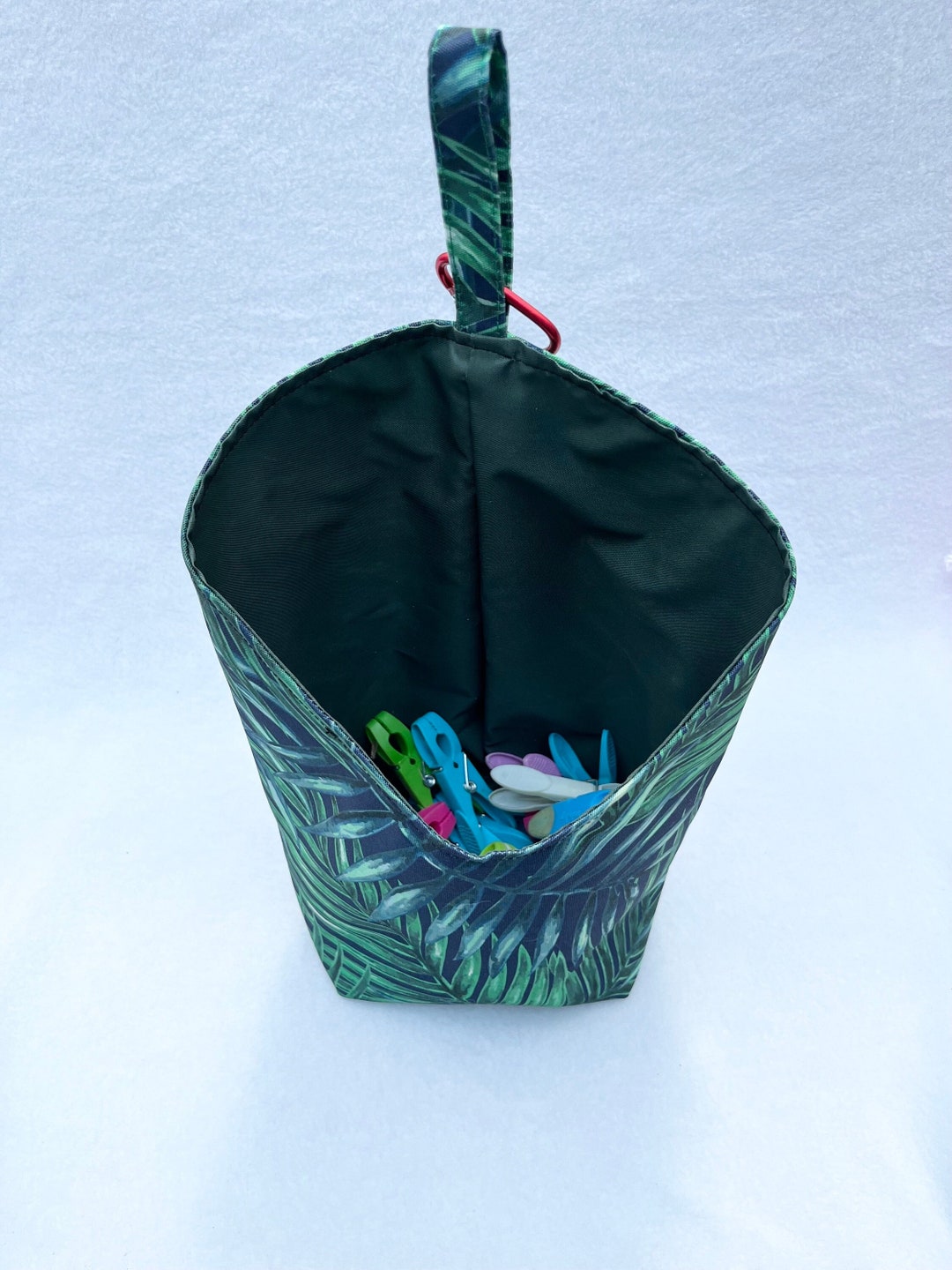 Waterproof Peg Bag, Line Hanging Peg Bag, Washing Line Peg Bag, Clip on ...
