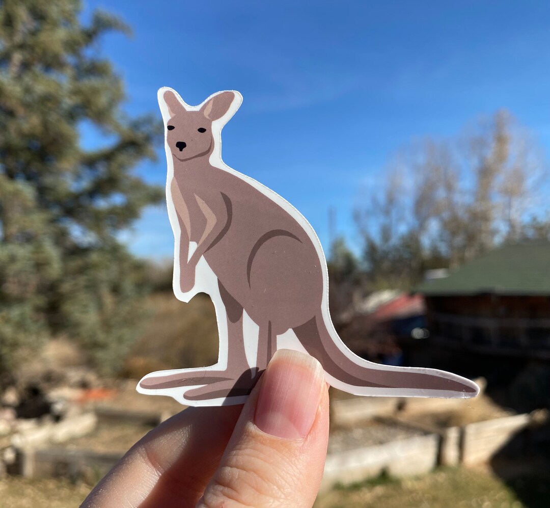 Large Kangaroo Sticker: Laptop, Water Bottle Decal - Etsy