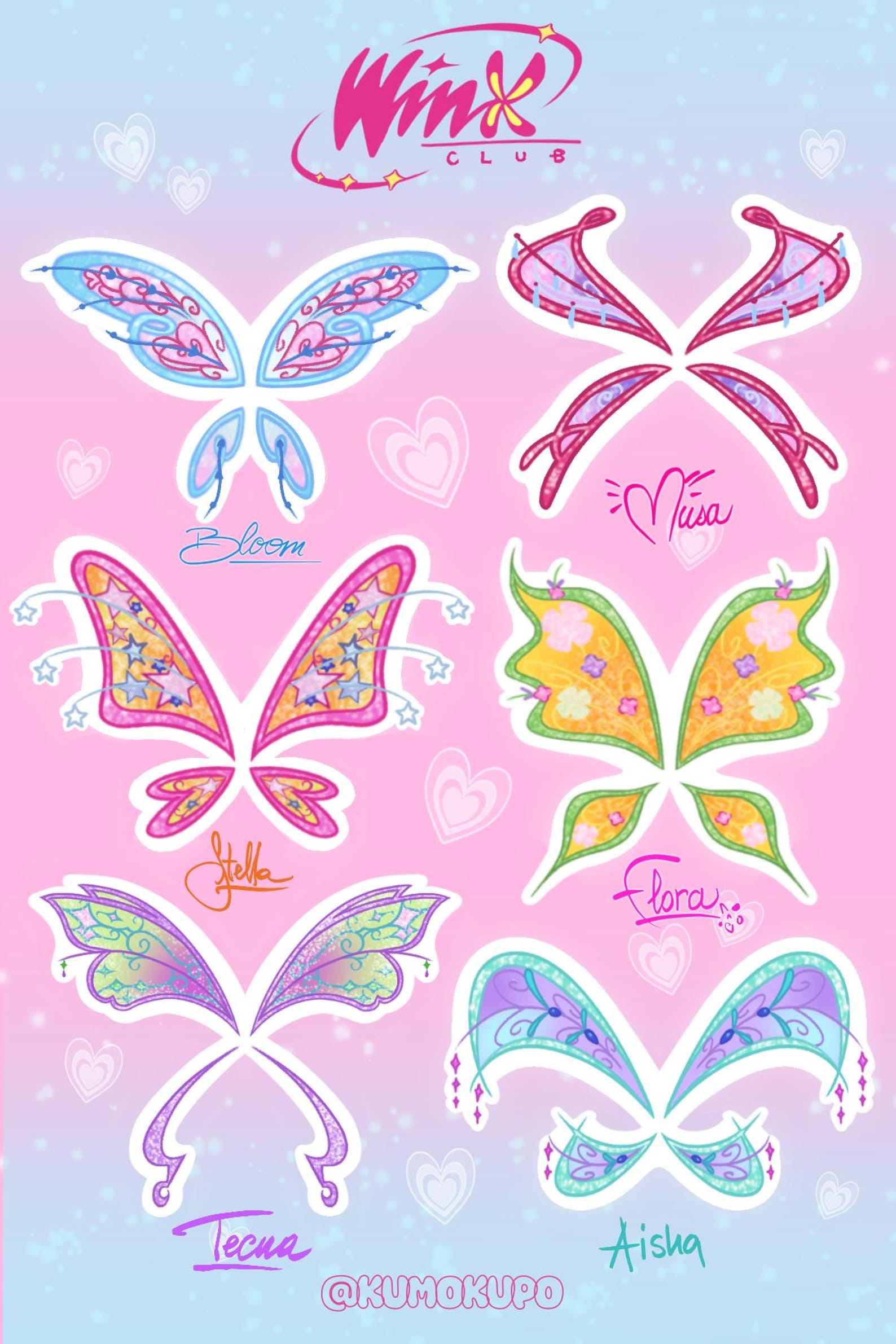 Believix Winx Club Sticker Sheet - Etsy