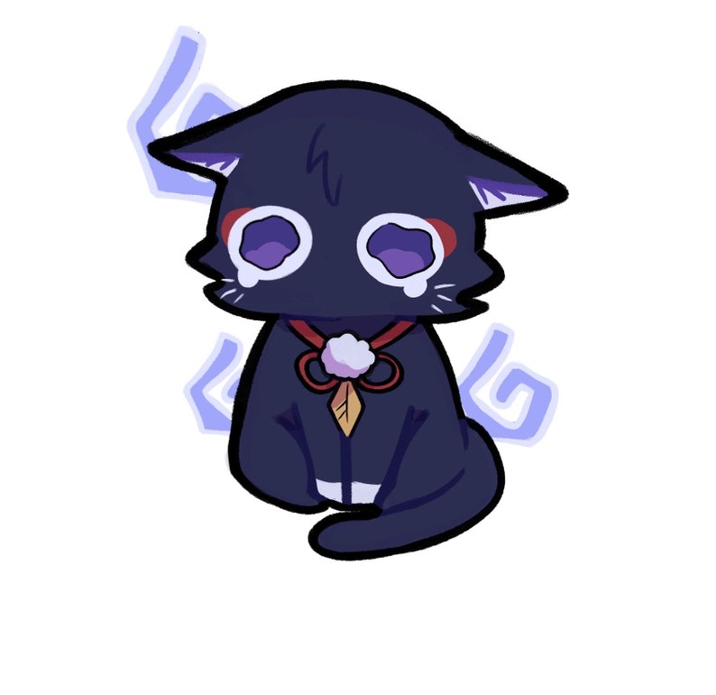 Scarameow Genshin Impact Sticker - Etsy