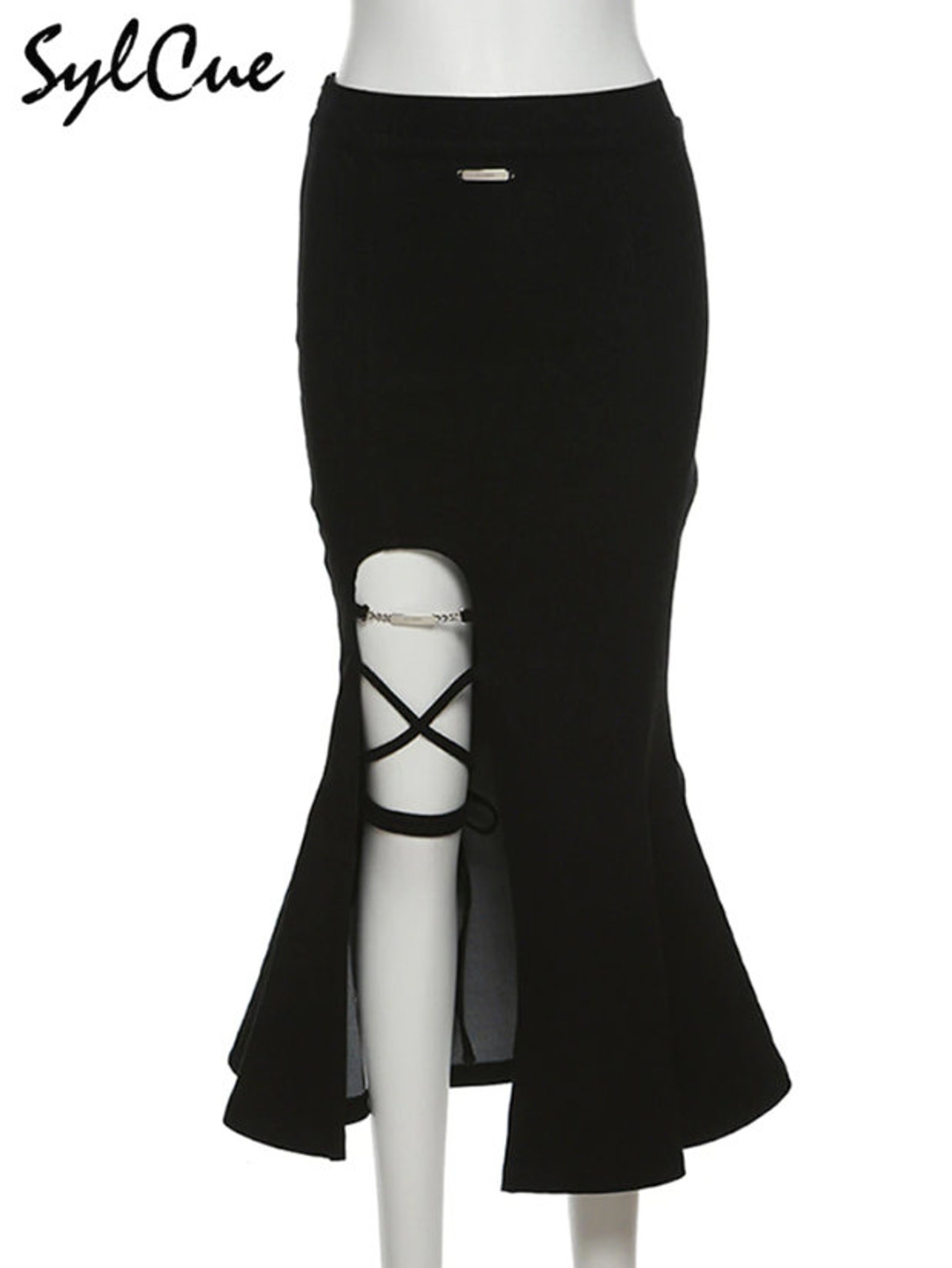 Black Wednesday Style Skirt .gothic Skirt .women's Flared - Etsy