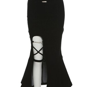 Black Wednesday Style Skirt .gothic Skirt .women's Flared - Etsy