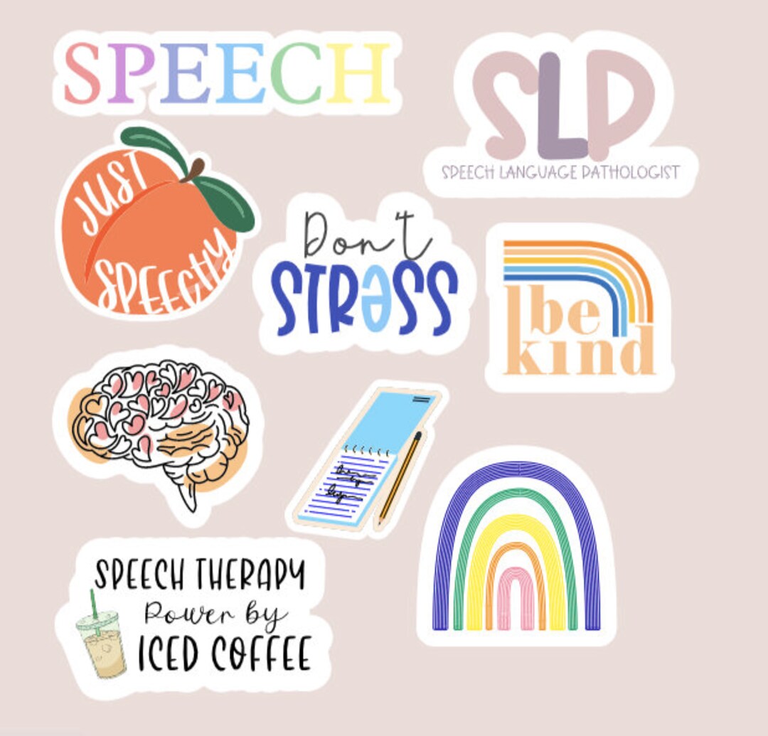 Speech Pathologist Stickers SLP Stickers Gift for SLP Just - Etsy