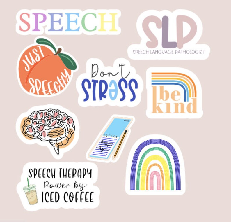 Speech Pathologist Stickers SLP Stickers Gift for SLP Just - Etsy