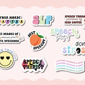 Speech Pathologist Stickers, SLP Stickers, Gift for SLP, Just Speechy ...