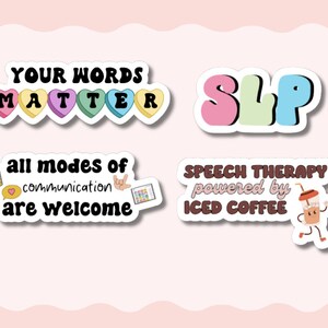 Speech Pathologist Stickers, SLP Stickers, Gift for SLP, Just Speechy ...
