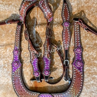 Rainbow Paracord Draft Horse Headstall: Braided One Ear Tack - Etsy