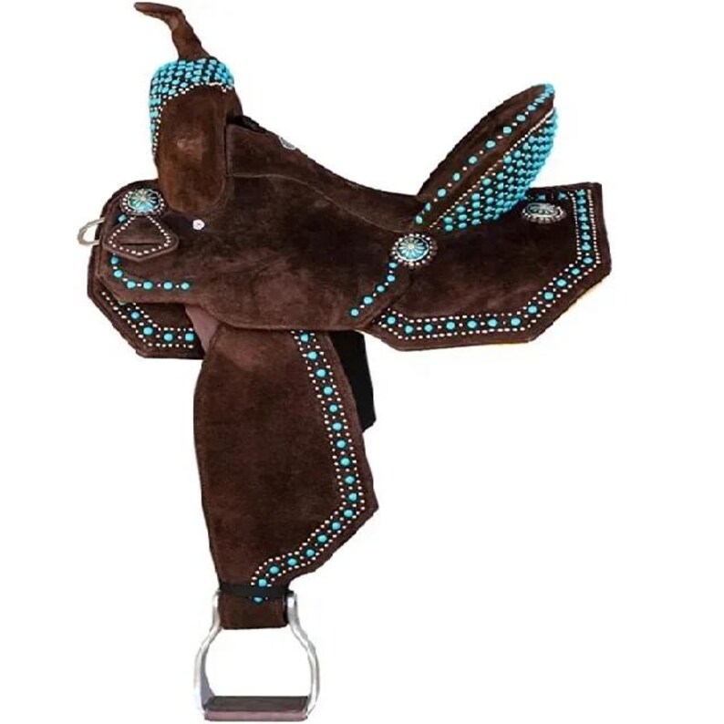 New Tactical Turquoise Barrel Saddle - Etsy