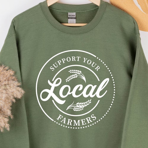 Farmers Daughter Sweatshirt Farm Shirt Support Local - Etsy