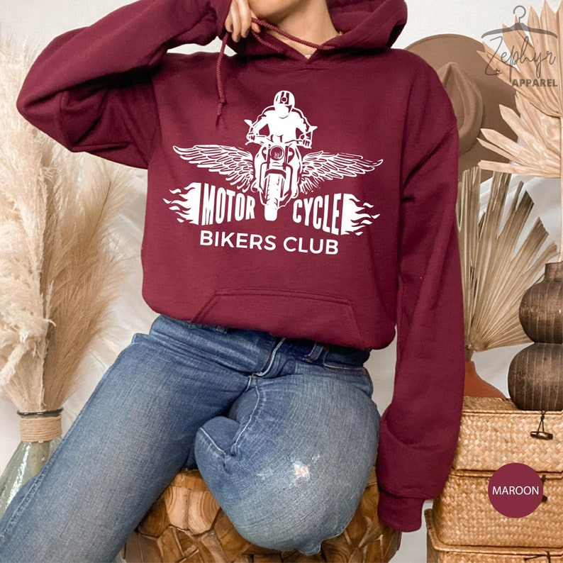 Motorcycle Bikers Club Sweater, Motorcycle Club Clothing, Unisex ...
