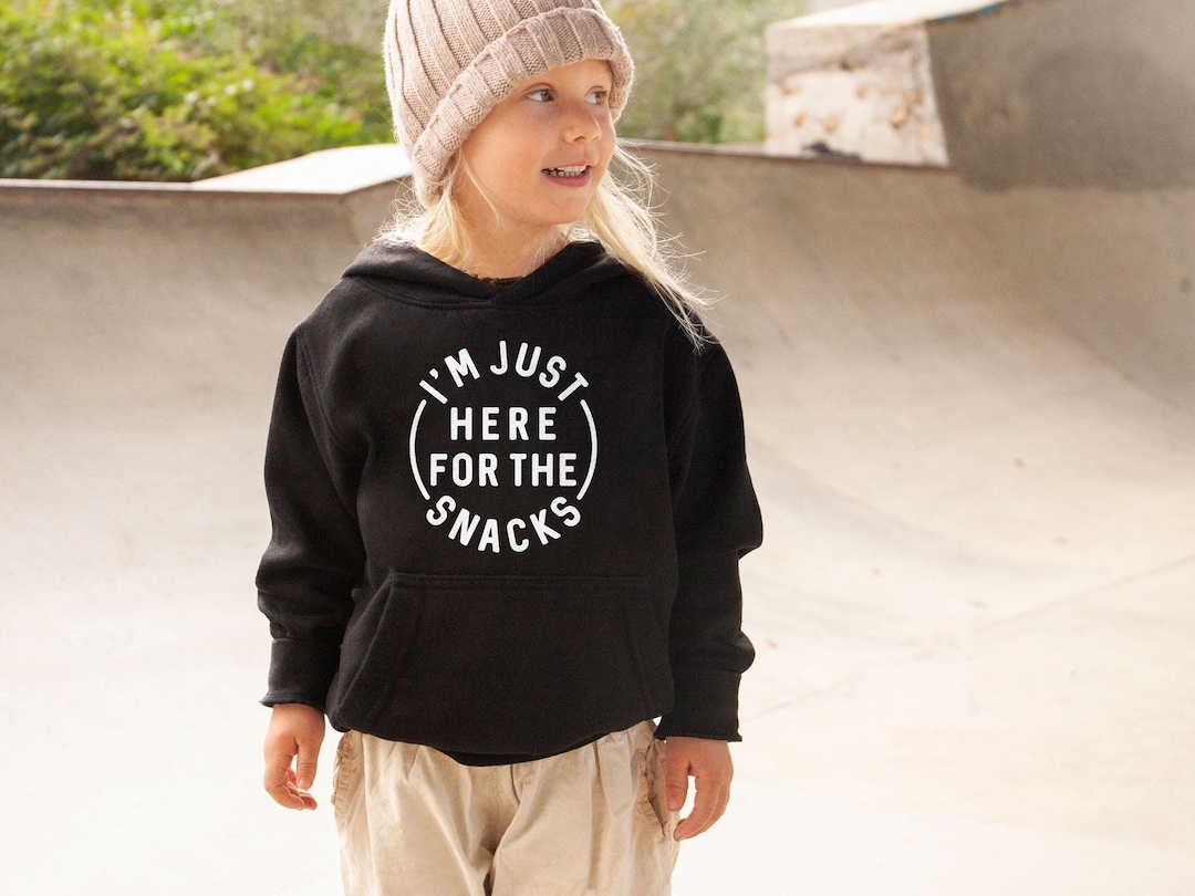 I'm Just Here for the Snacks Kids Sweatshirt - Vacation Family Youth ...